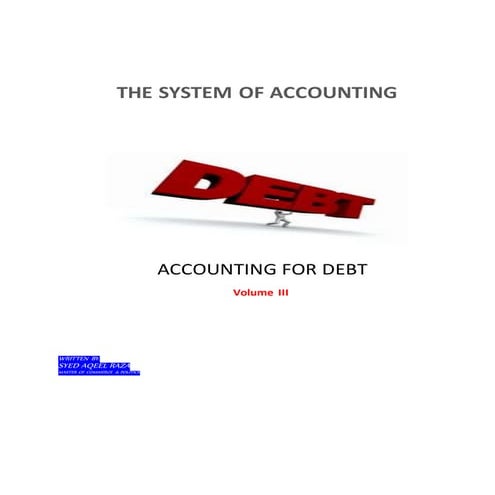Accounting for debts | DOCX | Credit Cards | Personal Debt