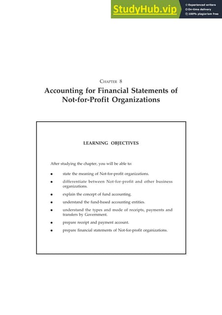 Performance Evaluation Parameters for Non-Profit Organisations | PPTX ...