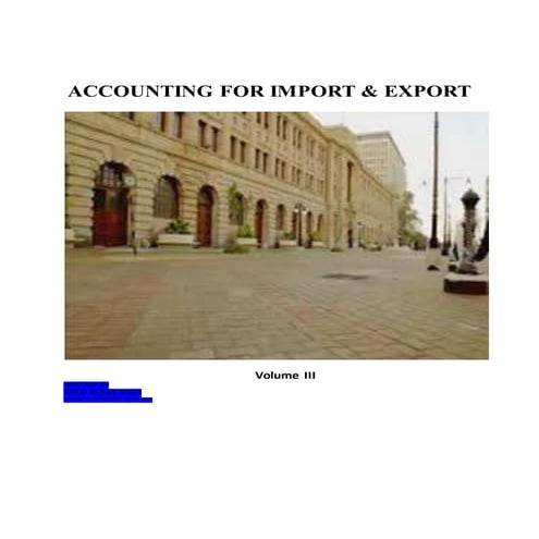 Accounting for import export | DOCX
