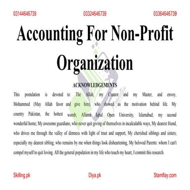 Accounting For Non-Profit Organization.pptx | Non-Profit Organizations ...
