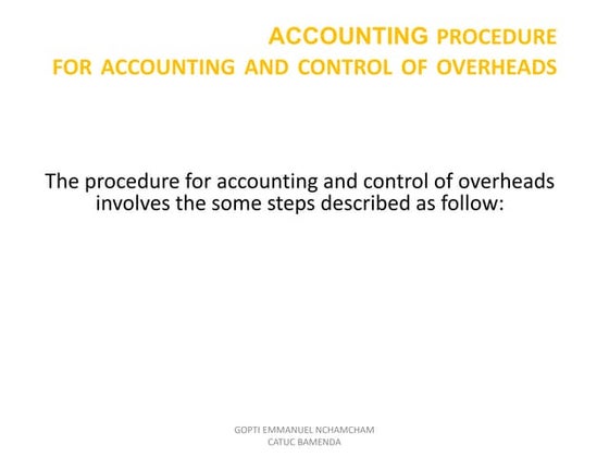 Cost Accounting: Overhead Problems and Solutions | PDF | Business ...