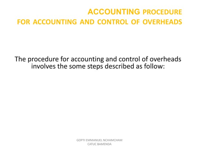 Cost Accounting: Overhead Problems and Solutions | PDF