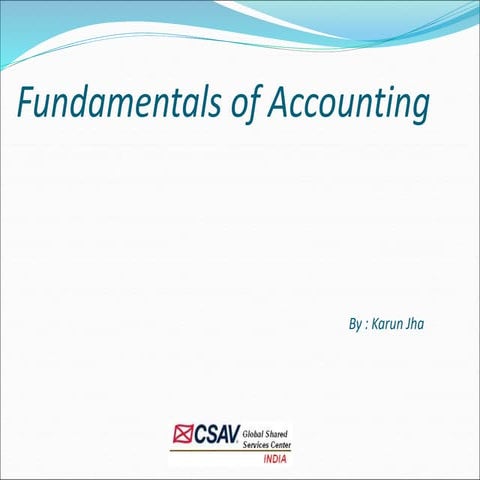 Accounting Fundamentals ................. | PPT