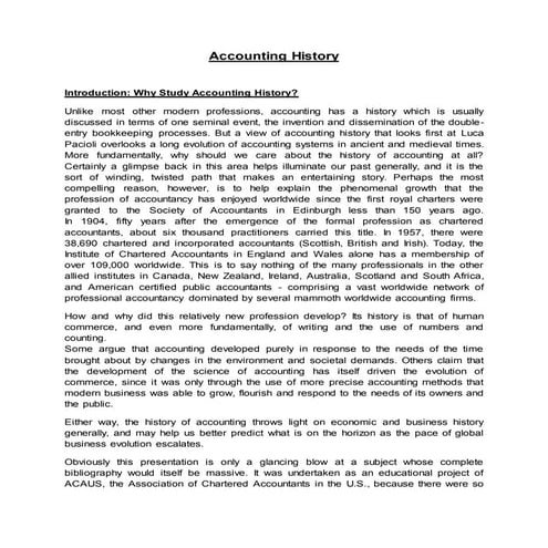 Accounting history | DOCX