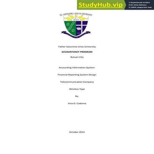 Accounting Information System Financial Reporting Design | PDF