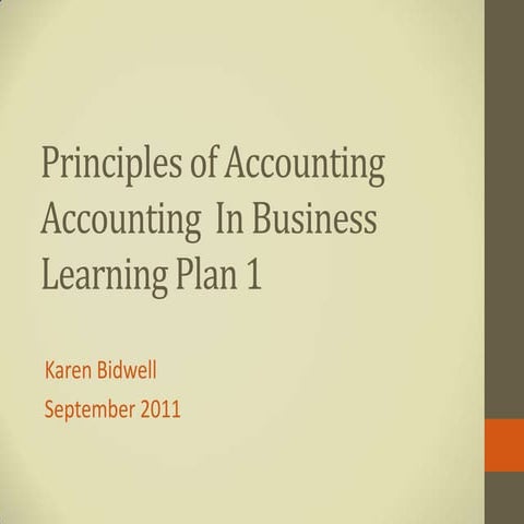 Accounting - Lesson 1: Business and Accounting | PPTX