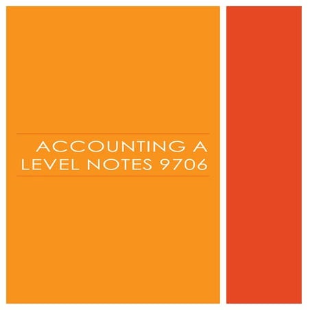 accounting 9706 short notes pdf cambridge | PDF
