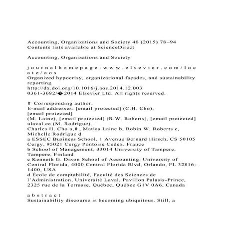 Accounting, Organizations and Society 40 (2015) 78–94Content.docx