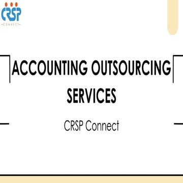 Accounting outsourcing services | CRSP Connect | PDF