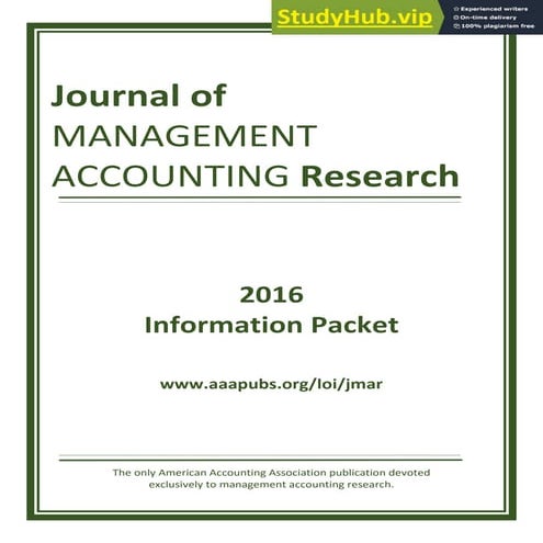 Accounting Research Paper | PDF