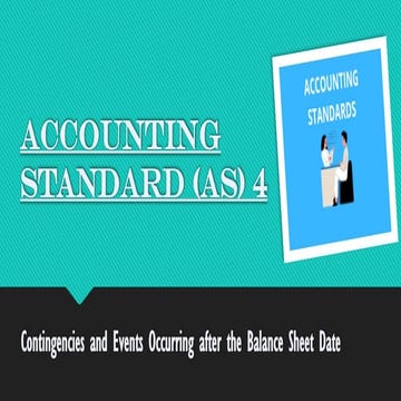 Accounting Standard (AS) Know about accounting | PPT