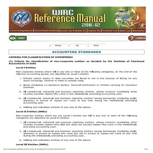 Accounting standards -by wirc | PDF