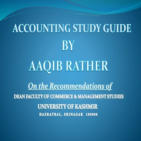 Accounting study guide | PPT