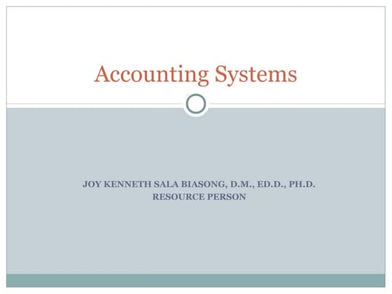 Accounting | PPT