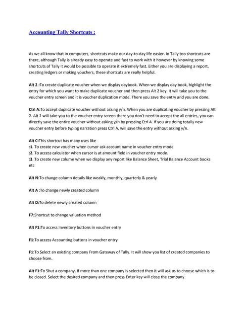 Tally Prime Powerpoint For CA ITT training | PPTX