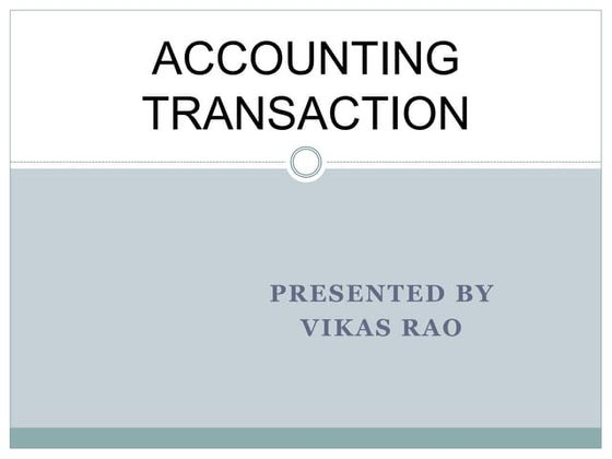Financial Accounting | PPT