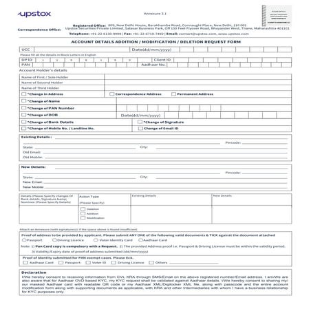 AccountModificationForm.pdfkkkkkkkkkkkkkkk | PDF