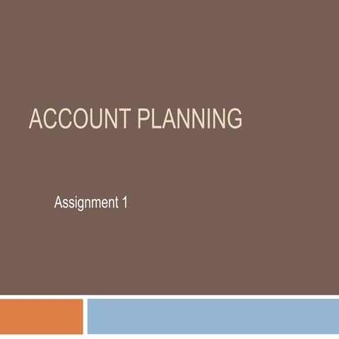 Account planning | PPT