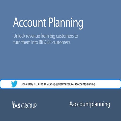 Sales Webinar | Account Planning in Salesforce - How to UnlockRevenue ...