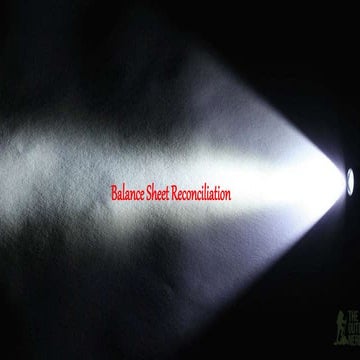 Balance Sheet Reconciliation | PPTX