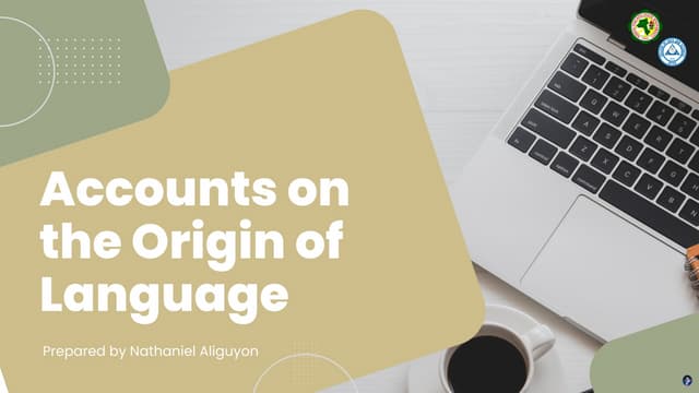 The origins of language | PPTX