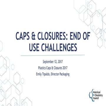 Caps & Closures Packaging: End of Use Challenges | PDF