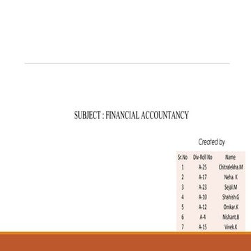 financial accounting | PPT