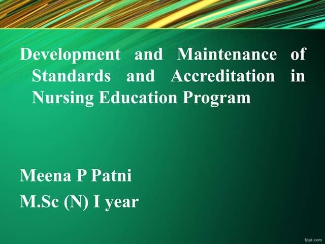 Accreditation | PPSX