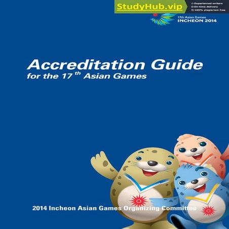 Accreditation Guide For The 17 Th Asian Games | PDF