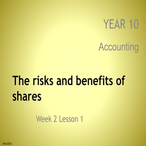 Shares - Rsks and Benefits | PPTX