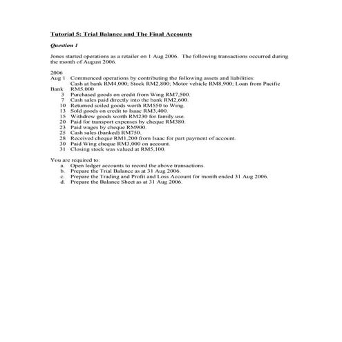 Acc tutorial 5 | PDF