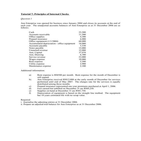 Acc tutorial 7 | DOC