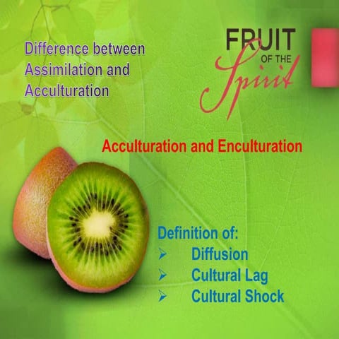 Acculturation and Assimilation the way to see the different views of a ...