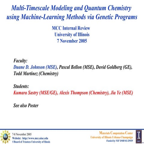 Accurate Quantum Chemistry via Machine-Learning and ... | PPT