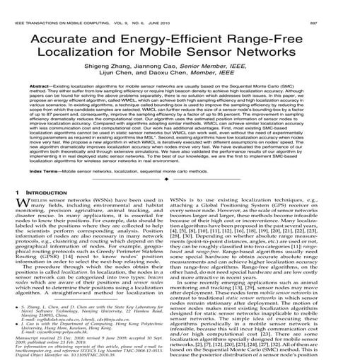 Accurate And Energy Efficient Range Free Localization For Mobile Sensor Networks Pdf
