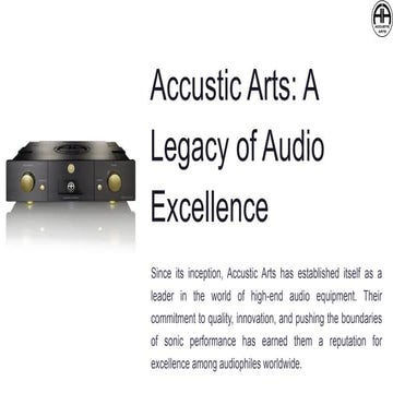 Accustic Arts Relaunches Audio Excellence | PPT