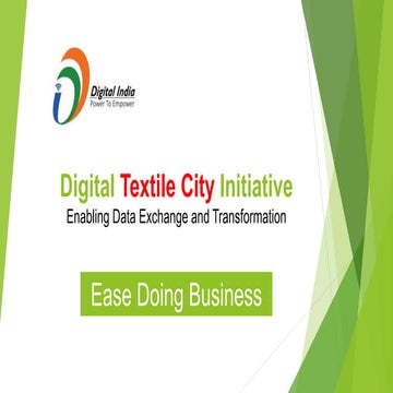 Digital Data Exchange for Textile Trade | PPT