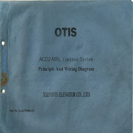 Diagrama Elétrico Acd2 mrl otis | PPT