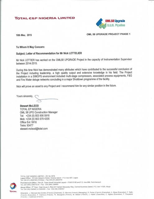 Shams Recommendation Letter 1 | PDF