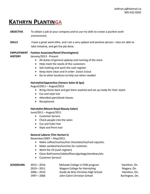 Build Your Own Resume (1) | PDF