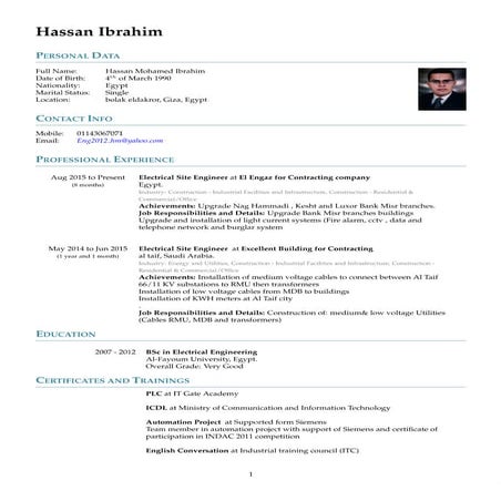Hassan Mohamed CV | PDF