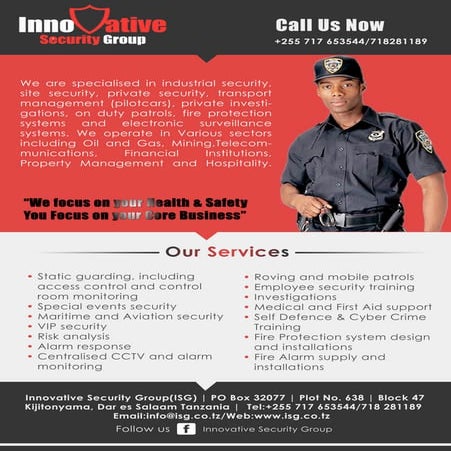 Innovative Security Group Official Flyer | PDF
