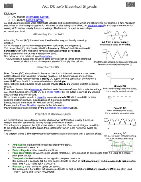 AC CURRENT OR DC CURRENT | PDF | Computer Networking | Computing
