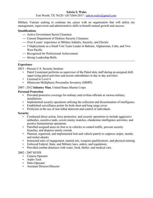 Kirk resume | PDF