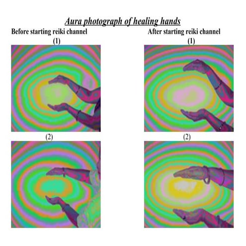 Aura photograph of healing hands | DOC