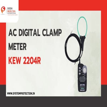 AC Digital Clamp Meter KEW 2204R Overview | System Protection | PDF