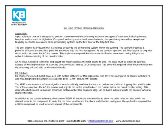 Kb Electronics, Inc presentations