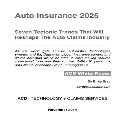 Auto Insurance 2025 | PDF