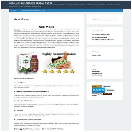 Ace Maxs | CARA MENGHILANGKAN BERCAK PUTIH | PDF