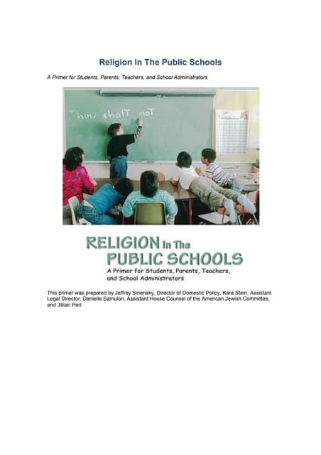 Prayer In Schools | PPT